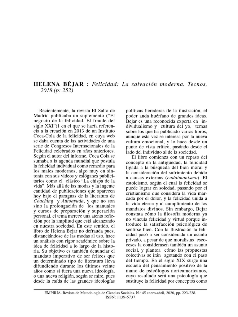 26421-Texto Del Artículo-58276-1-10-20200115 | PDF | Felicidad | Era de ... 26421-Texto Del Artículo-58276-1-10-20200115 | PDF | Felicidad | Era de ...