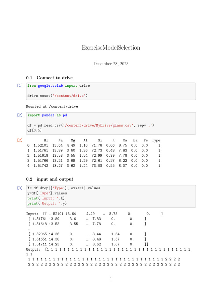 Code ExerciseModelSelection | PDF | Receiver Operating Characteristic | Computing