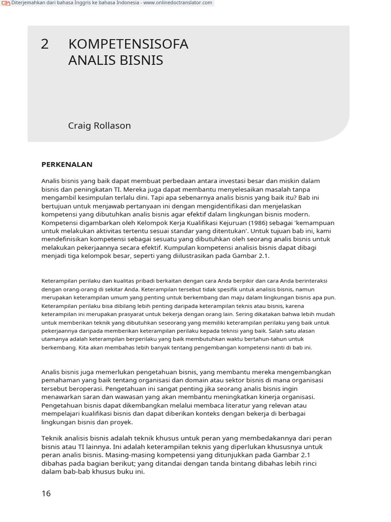 BISNIS ANALISIS-CHAPT 2.en - Id | PDF