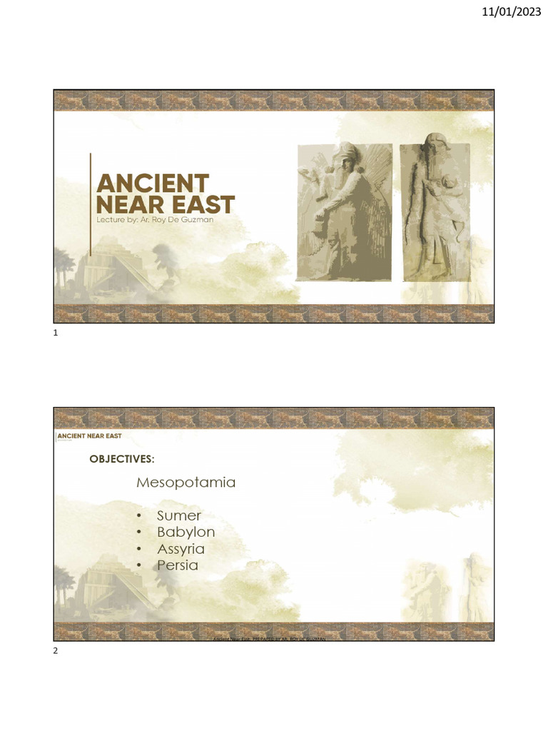 2 0 Ancient Near East Pdf Sumer Babylonia