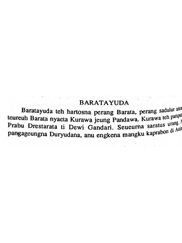Baratayuda | PDF