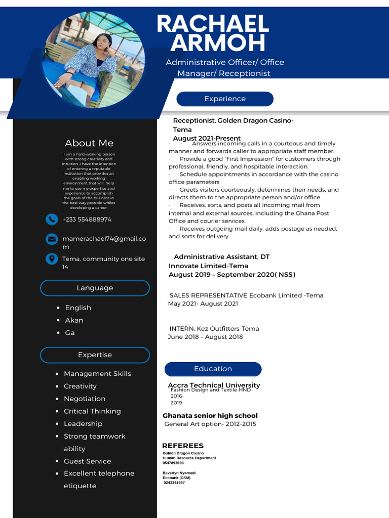 Rachael Armoh's Resume | PDF