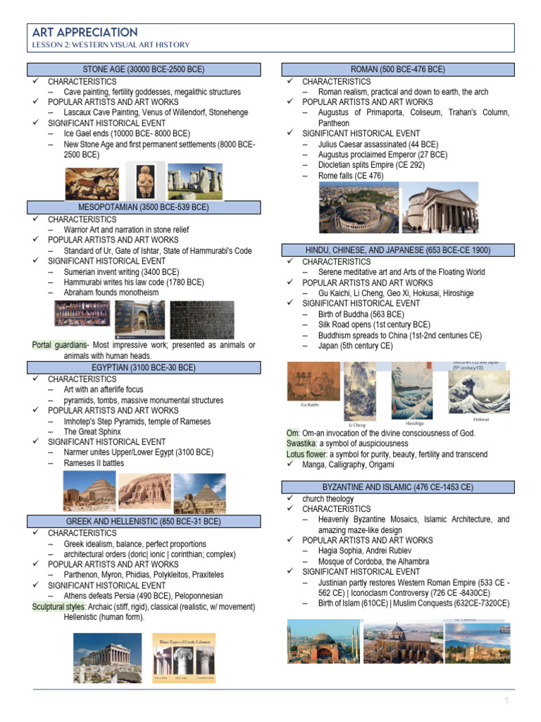 2.1 - Western Visual Art | PDF | Renaissance | Sculpture