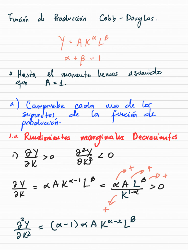 Función de Producción Cobb Douglas - 231115 - 145727834 | PDF
