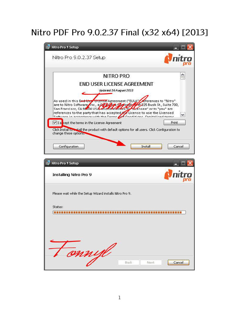 Installation Note With ScreenShot | PDF