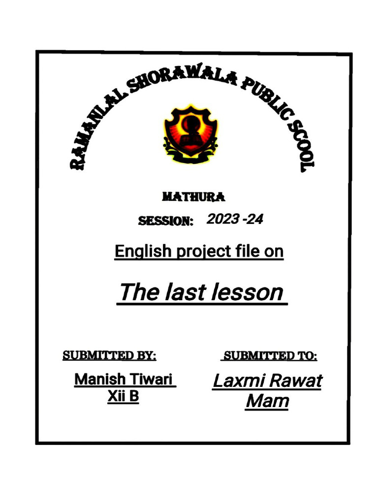 English Project File | PDF