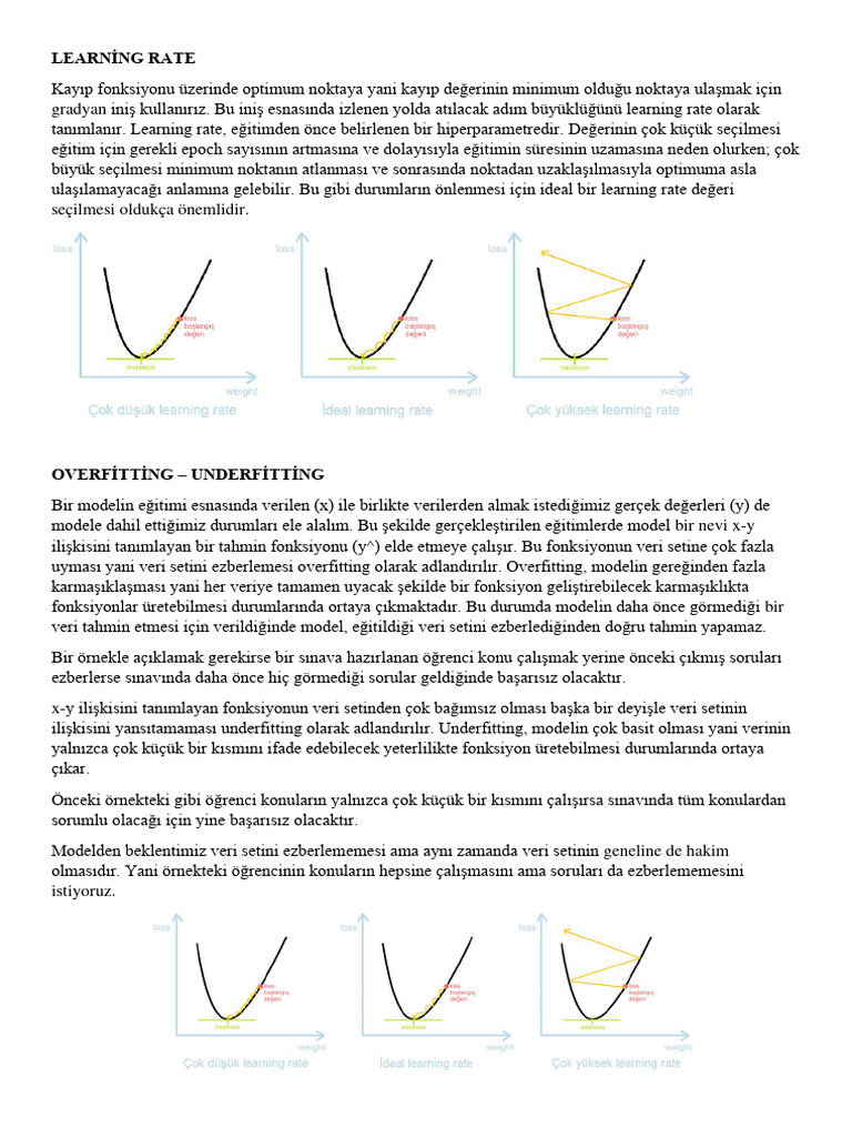 Derin Öğrenme Notları | PDF