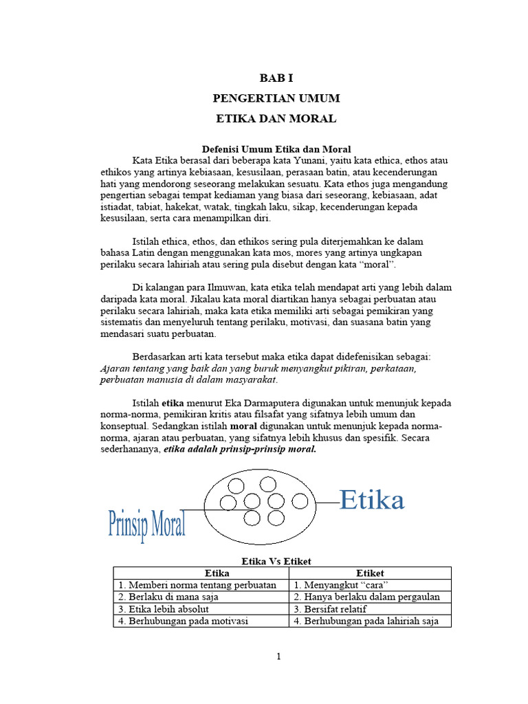 Etika 1 (DIKTAT) Renew | PDF