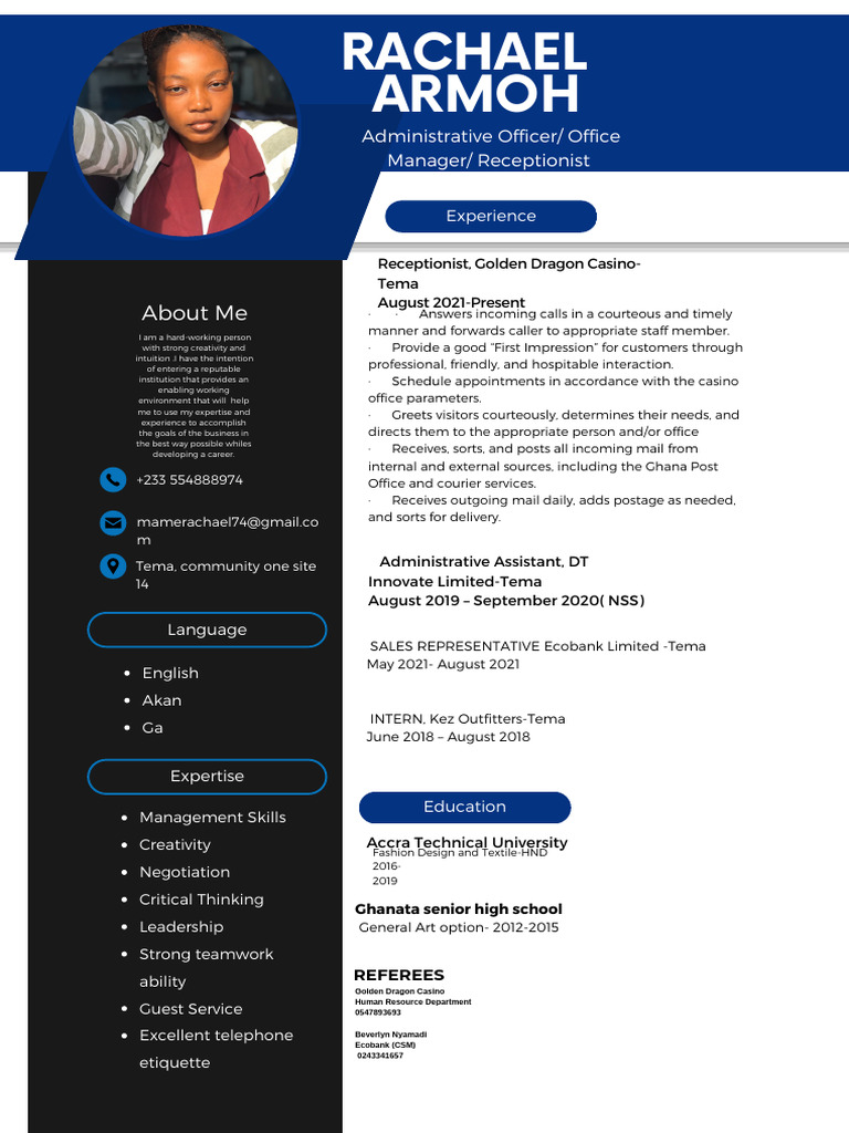 Rachael Resume W | PDF | Human Communication | Cognition