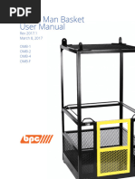 MAN BASKET Inspection Report | PDF | Rope | Crane (Machine)