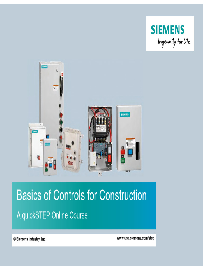 Basics of Controls For Construction | Download Free PDF | Relay | Switch