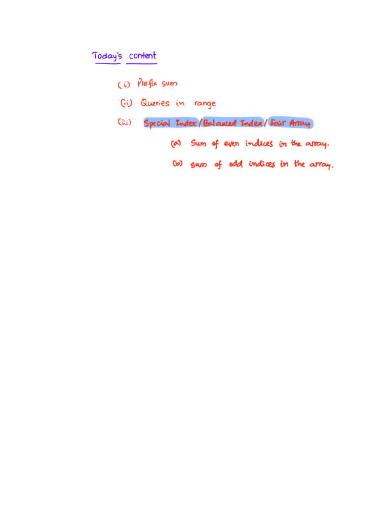 Arrays Prefixsum 27 Aug | PDF