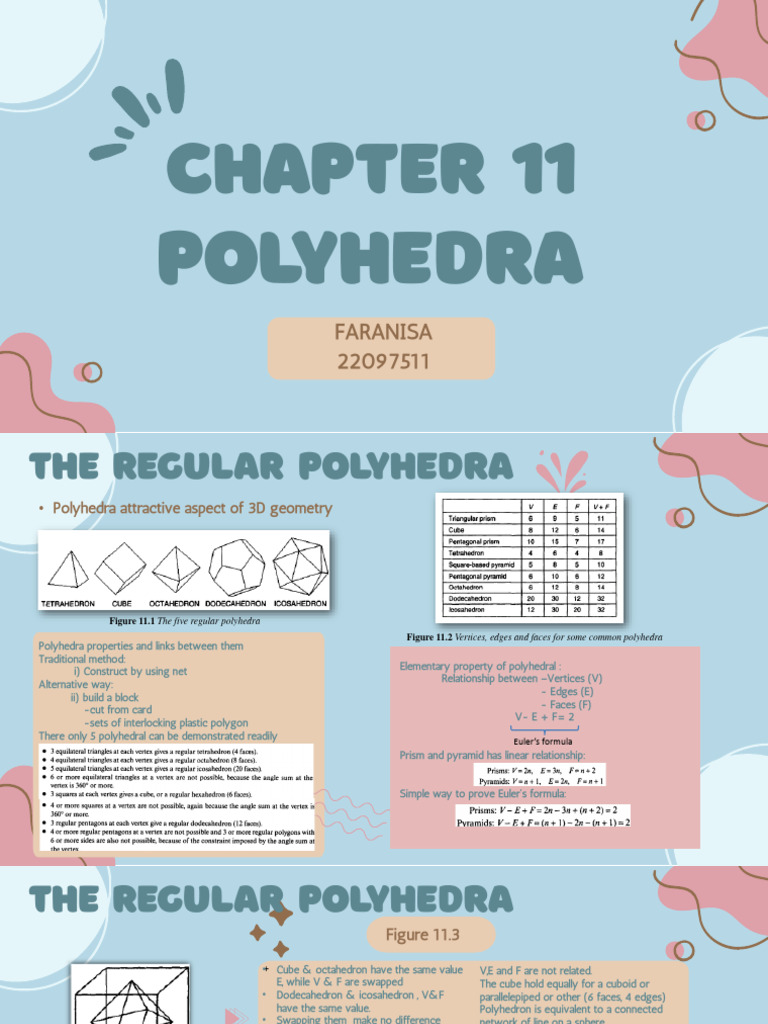 T10_CHP11_Polyhedra | PDF | Tetrahedron | Classical Geometry