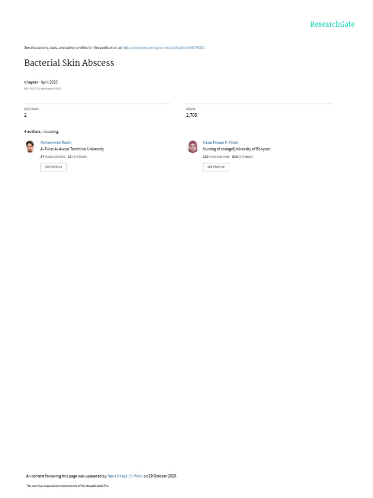 BacterialSkinAbscess IntechOpen | PDF | Methicillin Resistant ...