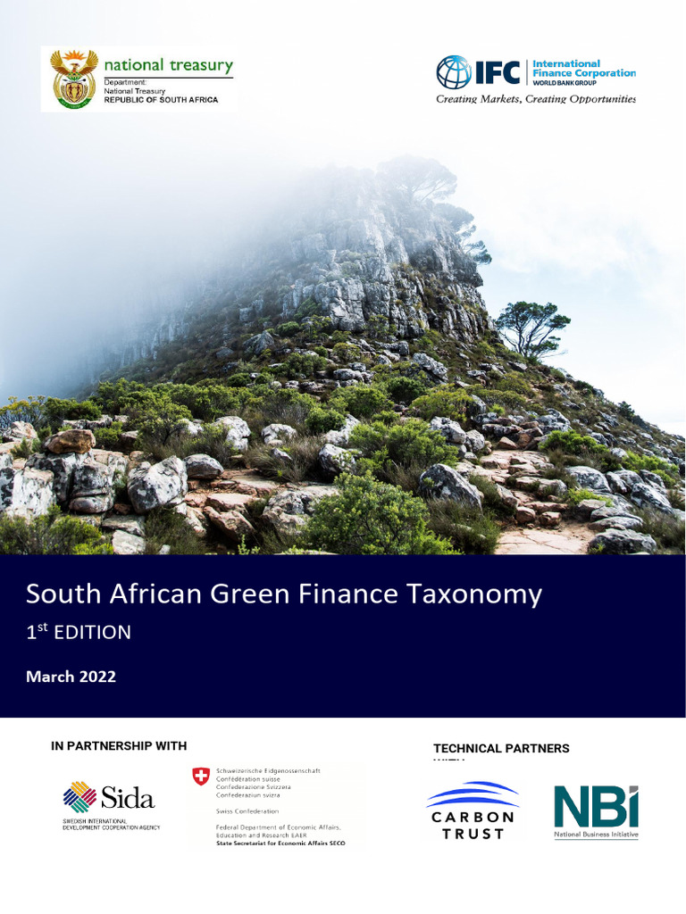 SA Green Finance Taxonomy - 1st Edition | PDF