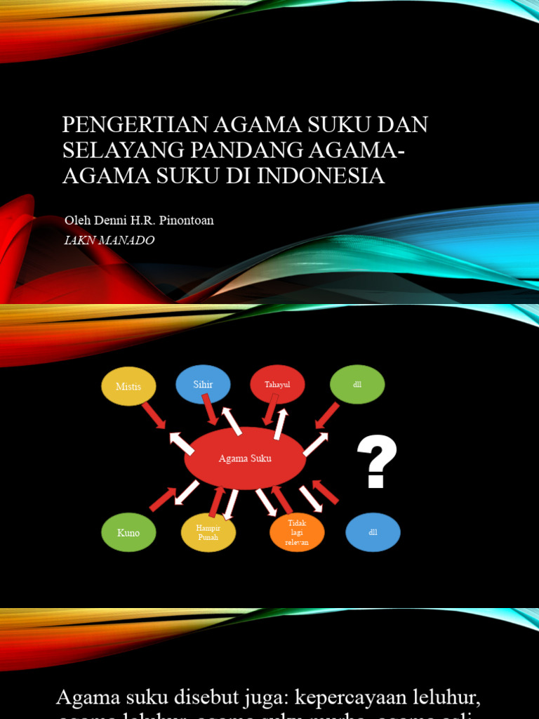 Pengertian Agama Suku Dan Selayang Pandang Agama-Agama Suku Di ...