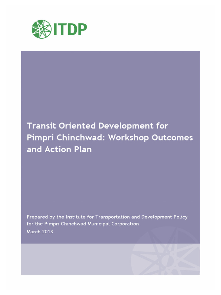 Pimpri Chinchwad TOD Workshop Report | PDF | Public Transport | Transport