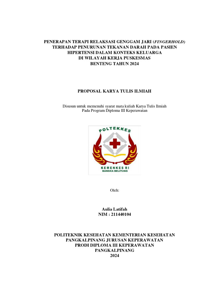 Proposal KTI Aulia Latifah | PDF