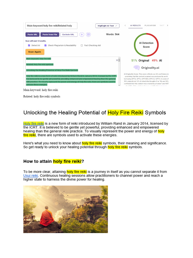 Holy Fire Reiki Symbols | PDF | Reiki | Emotions