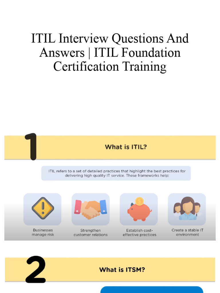 ITIL Interview Questions and Answers | PDF ITIL Interview Questions and Answers | PDF