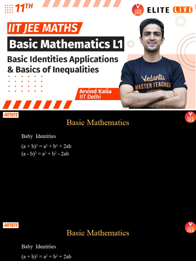 Applications of Basic Identities S1 | PDF | Mathematics | Mathematical ...