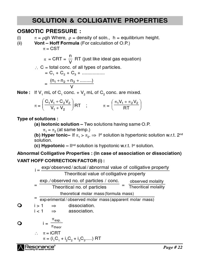The Solutions | PDF | Chemistry | Physical Sciences