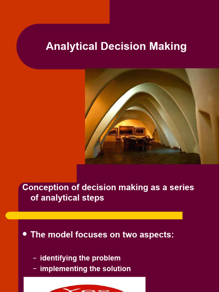 CH 22 Analytical Decision Making | PDF | Decision Making | Risk