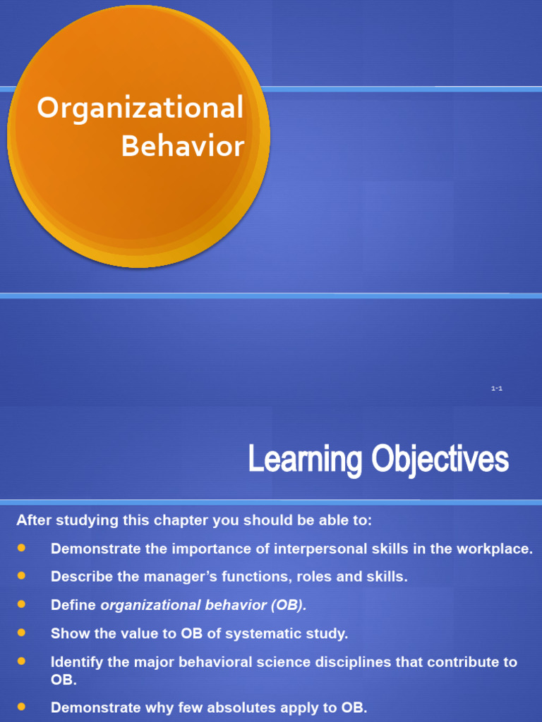 Ch 12-14 Introduction to OB | PDF Ch 12-14 Introduction to OB | PDF