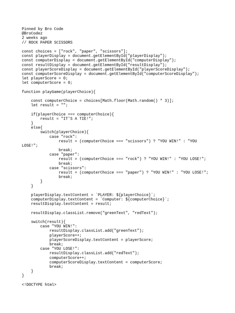 Create A Game Using HTML | PDF Create A Game Using HTML | PDF