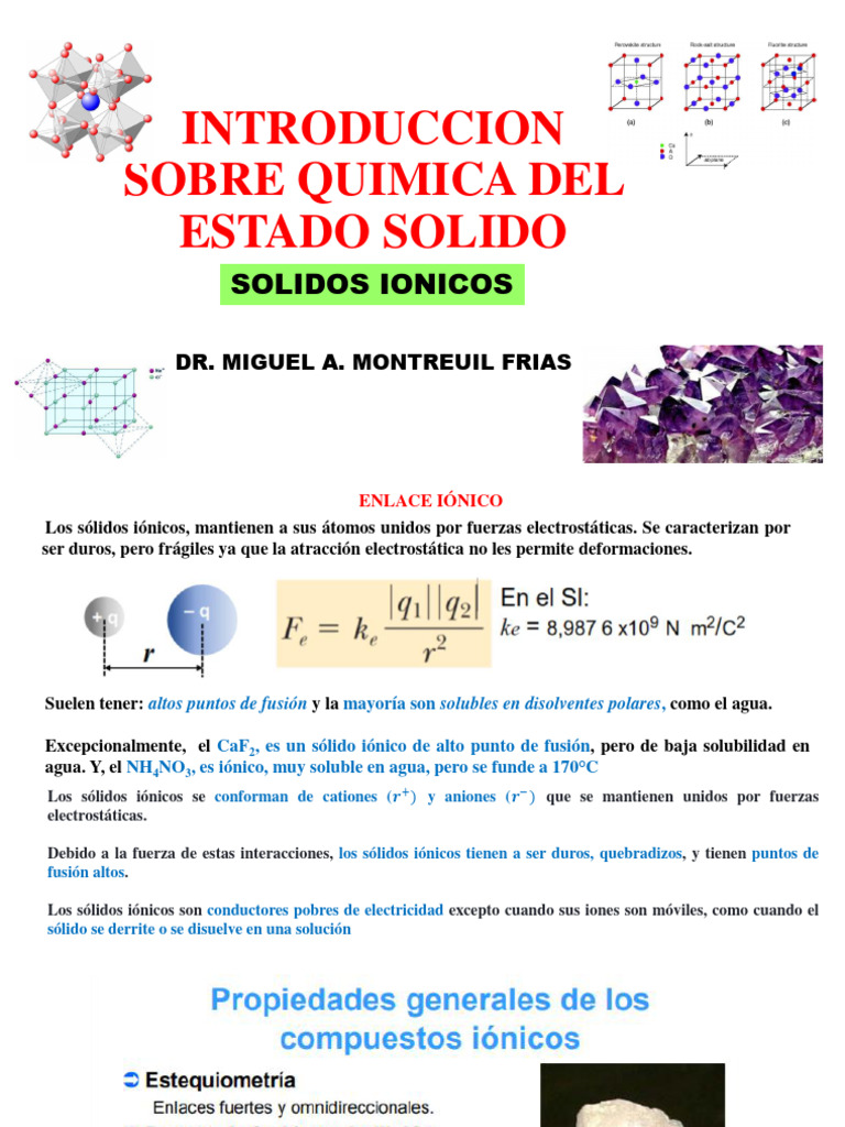 Solidos Ionicos | PDF | Tecnología