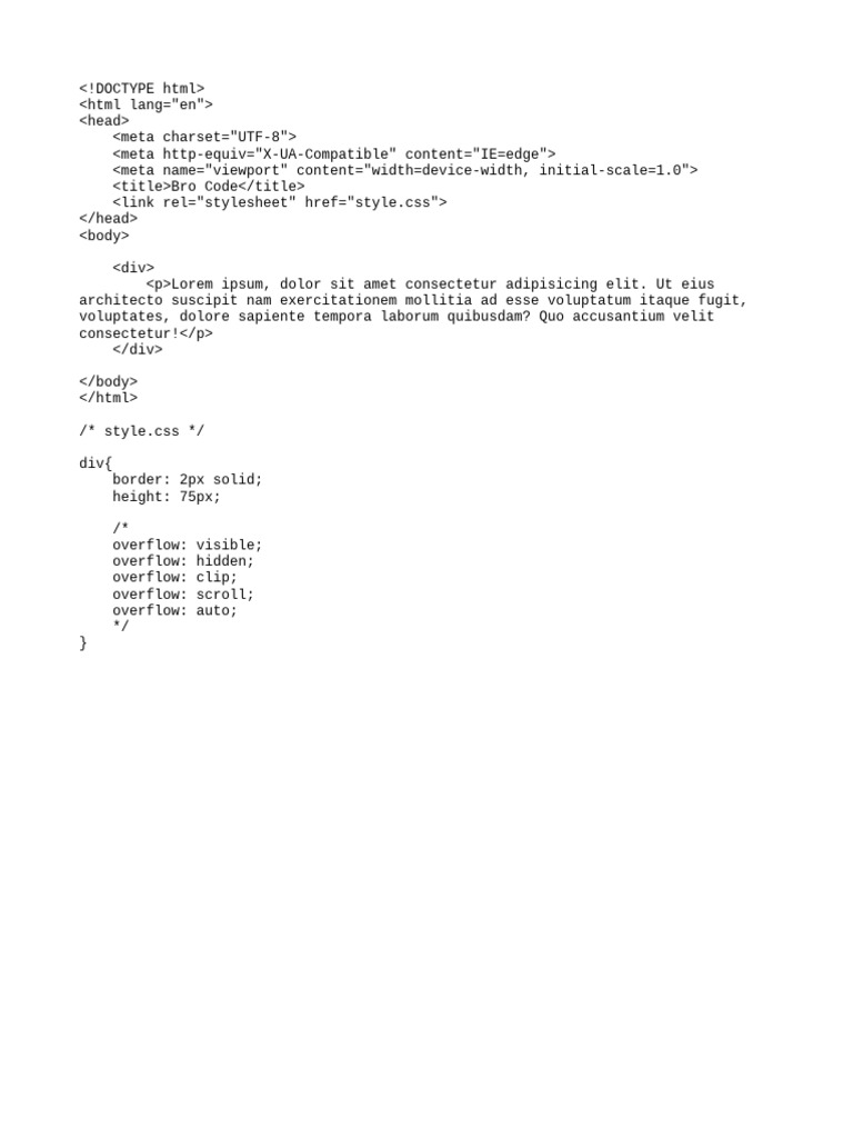 Overflow in CSS | PDF | Business | Computers