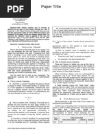 IEEE Paper Format Template | PDF | Times New Roman | Letter Case