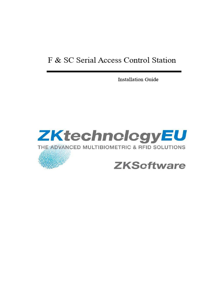 ZT Sc203 Instalatersko Uputstvo Engleski | PDF | Access Control | Switch