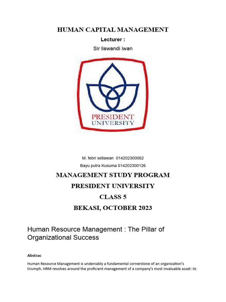 Human Resource Management MID ASSIGNMENT | PDF | Human Resource Management | Employment