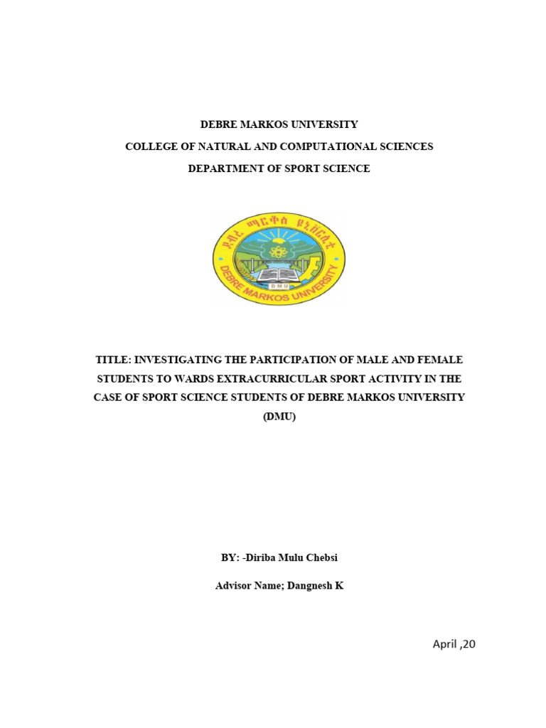 Diriba research | PDF | Data | Adolescence