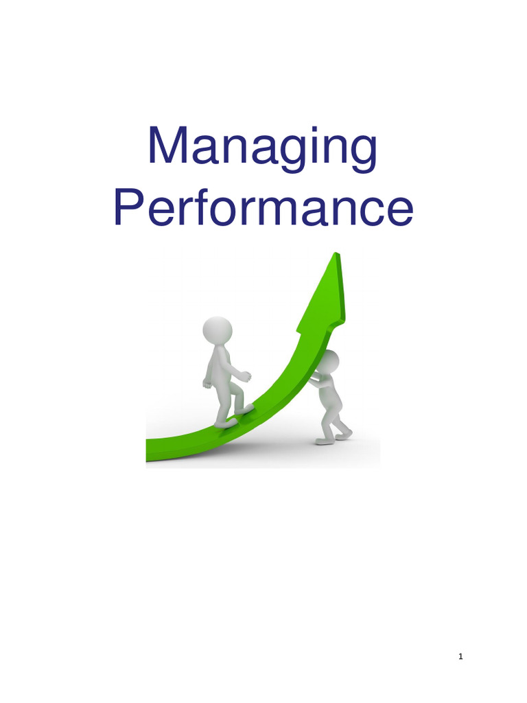Managing Performance - Workbook | PDF | Goal | Behavioural Sciences
