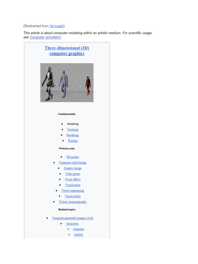 3d Modeling | PDF
