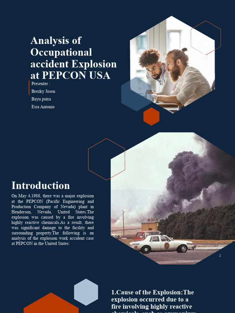 Analysis of Occupational Accident Explosion at PEPCON USA | PDF ...