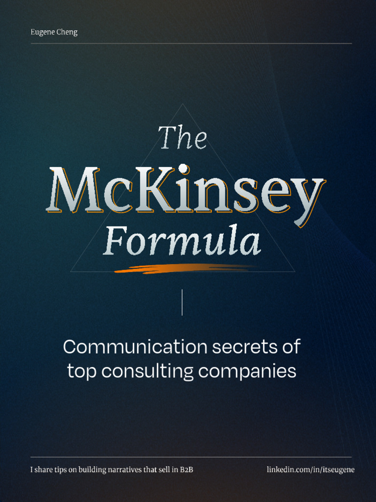 Communication Secrets of McKinsey | PDF | Mc Kinsey & Company | Human ...