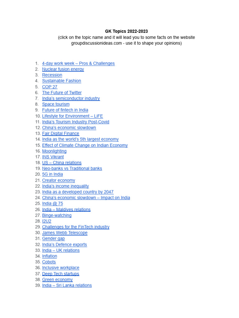GK Topics | PDF | Poverty | Poverty & Homelessness