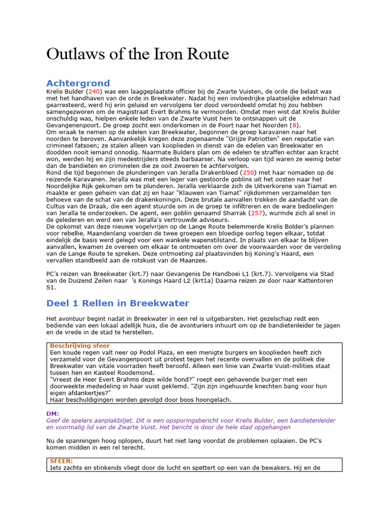 Outlaws of The Iron Route | PDF