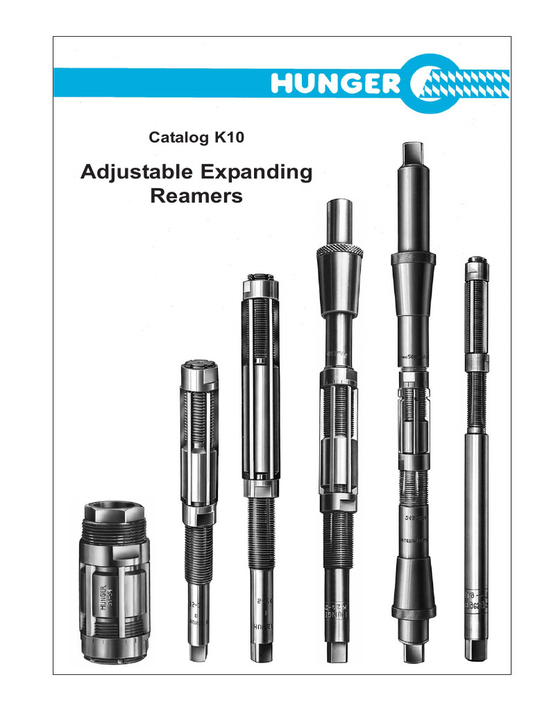 Catalog K10 Reamers | PDF | Mechanical Engineering | Equipment