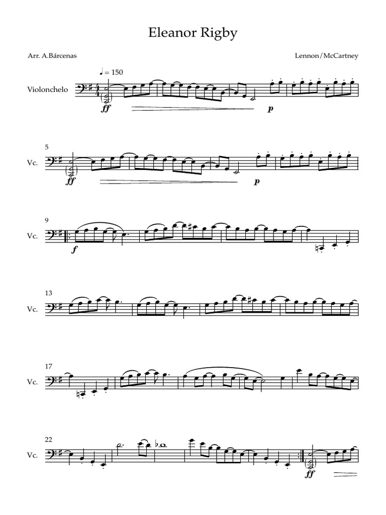 Eleanor Rigby - Partitura Completa | PDF