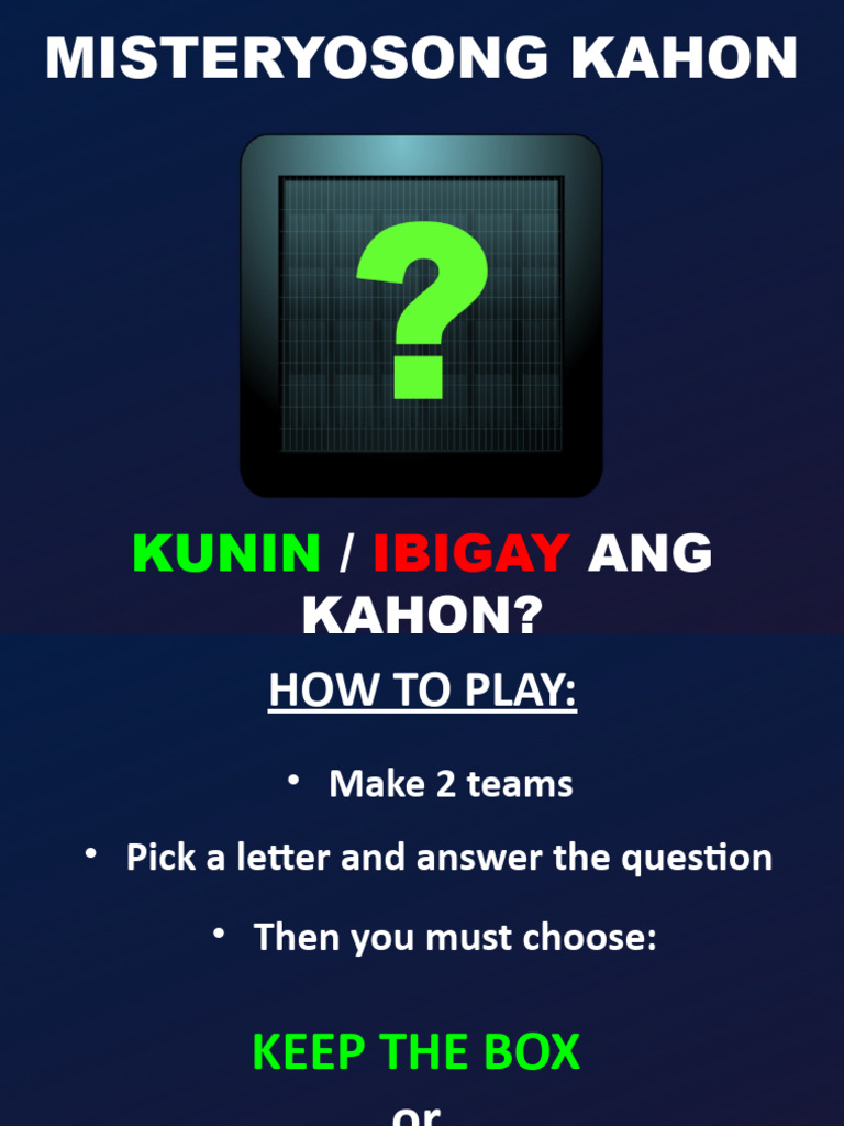 Mystery Box Template | PDF