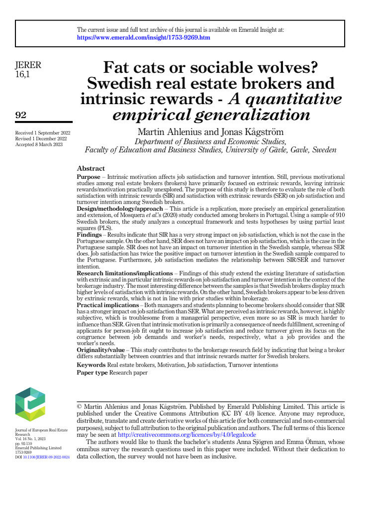 10 1108 - Jerer 09 2022 0024 | PDF | Motivational | Motivation