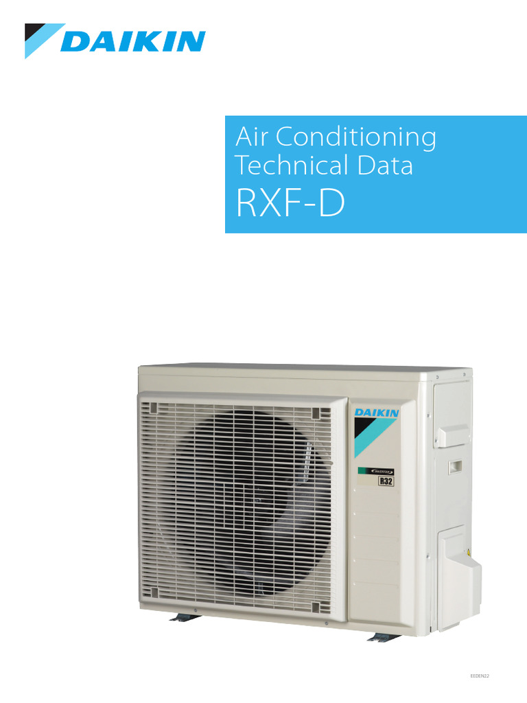 EN J02.DAI.02 Daikin Sensira RXF C B A Technical Data RXF C Data Book ...