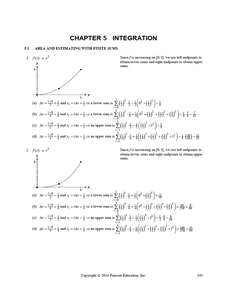Integration | PDF | Area | Triangle
