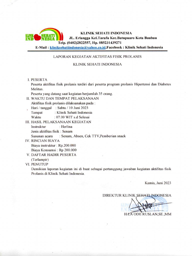 LAPORAN PELAKSANAAN PROGRAM PROMOTIF DAN PREVENTIF 120240108 - 10503869 ...