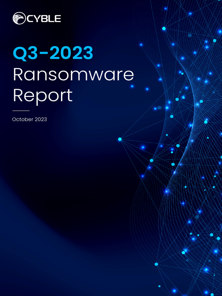 Q3-2023 Ransomware Report | PDF | Ransomware | Security