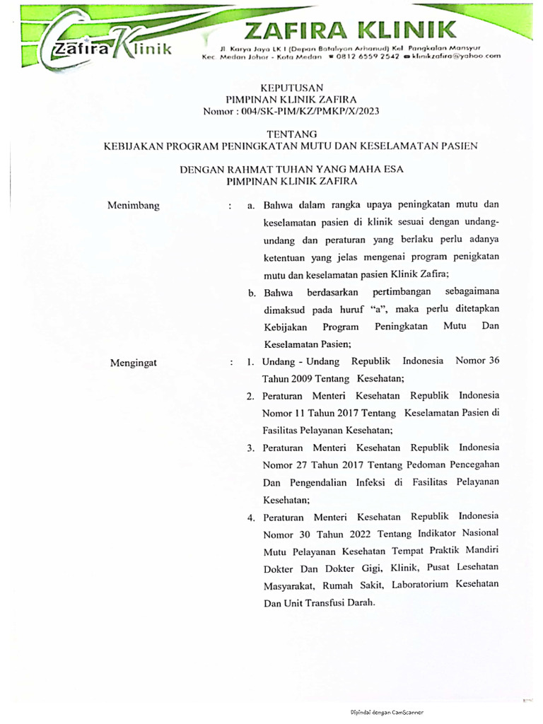 Ep. 1.2 SK Kebijakan Program PMKP | PDF